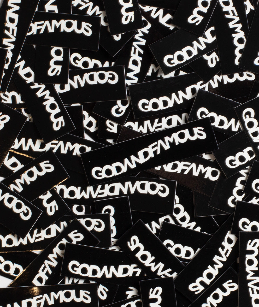 Offset Box Logo Sticker 3 inch | God & Famous